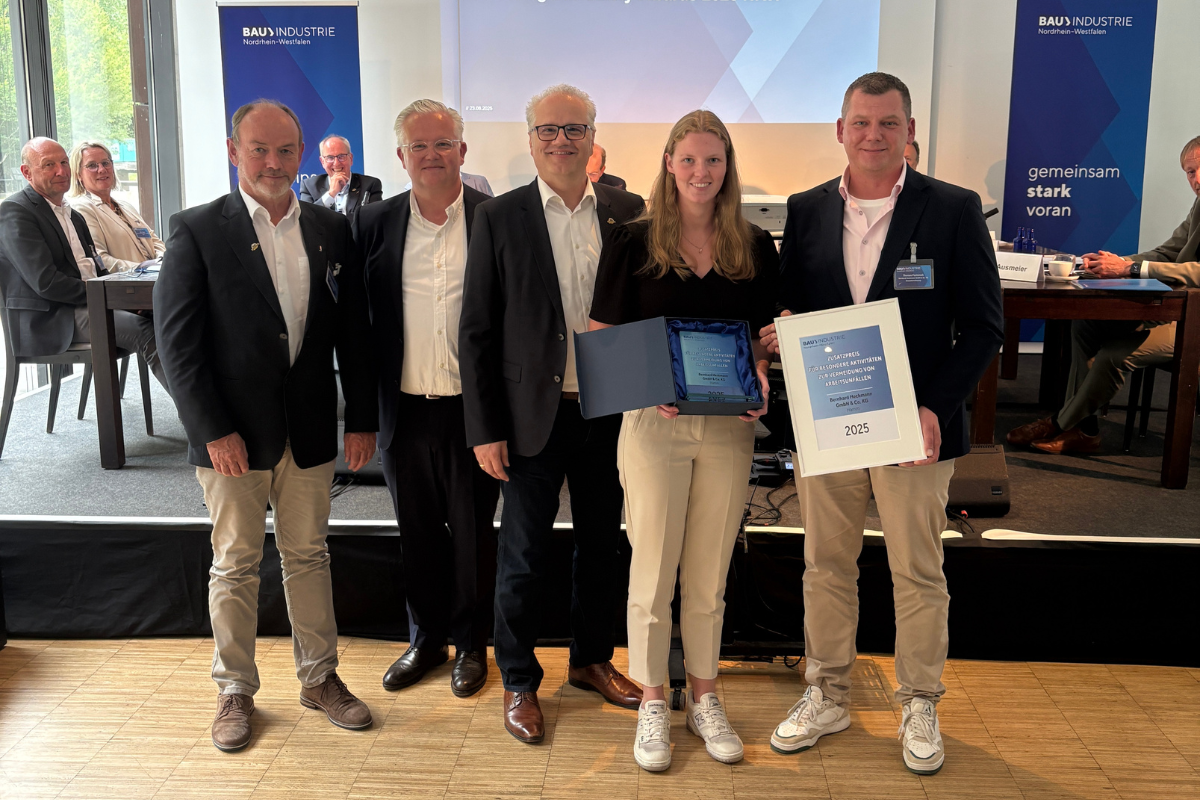 Bernhard Heckmann GmbH & Co. KG erhält den Safety Award 2025 - Heckmann