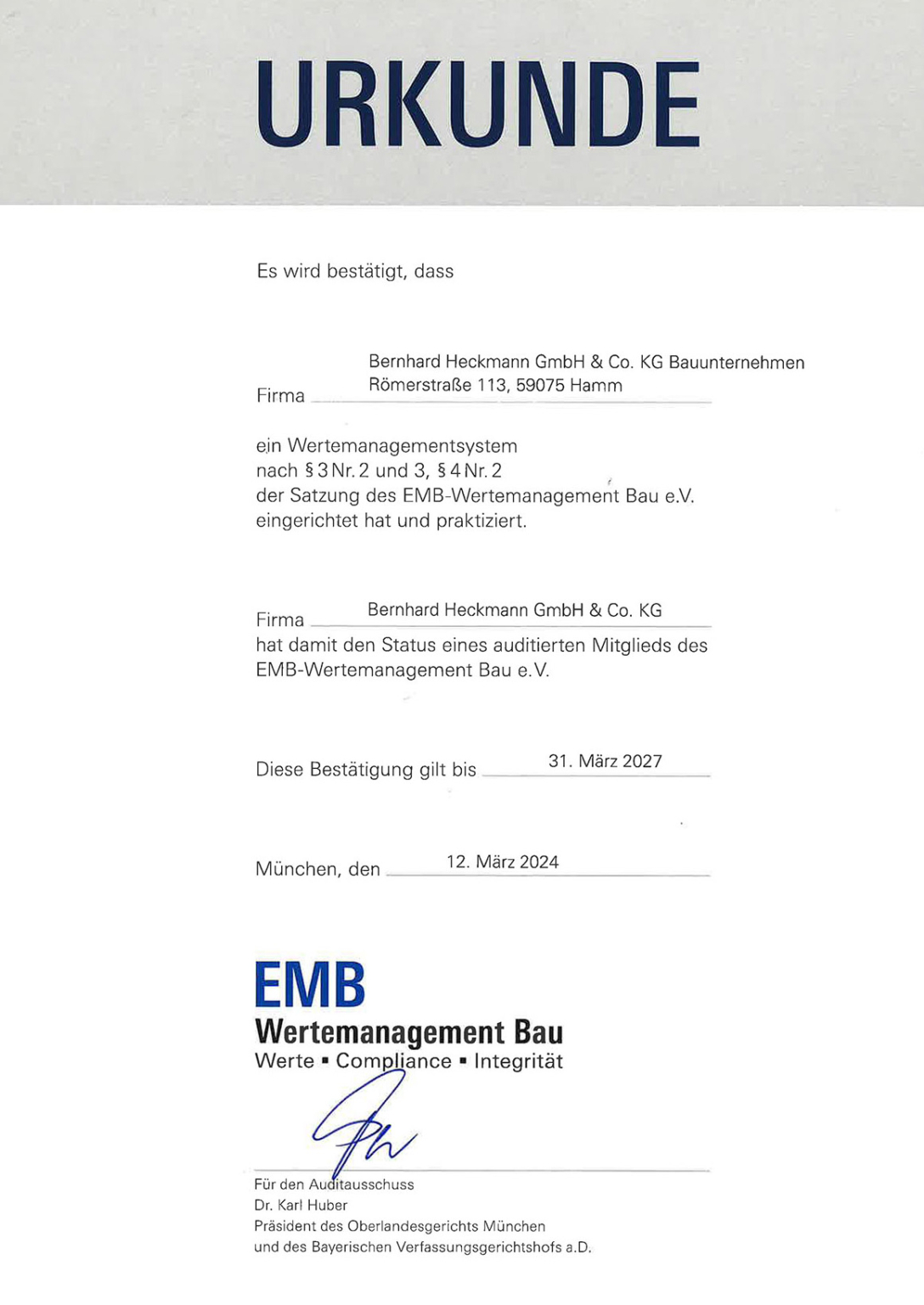 Über Bernhard Heckmann